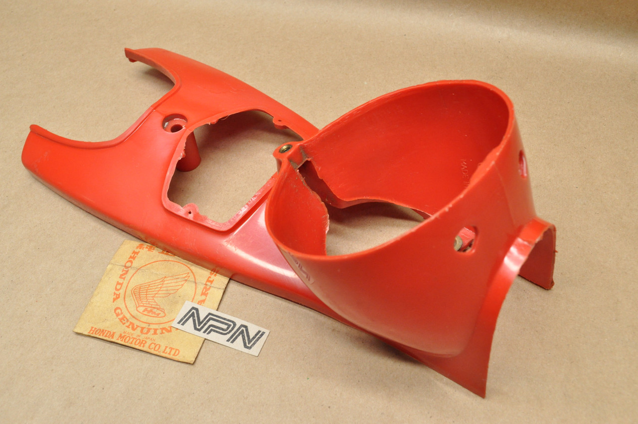 NOS Honda C110 CA110 Head Light Bucket Case Cover in Scarlet 61301-011 ...