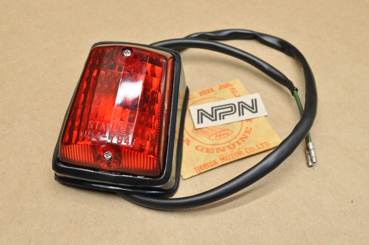 NOS Honda MR175 MR250 TL125 TL250 Tail Light Bracket & Lens Assy 33701 ...