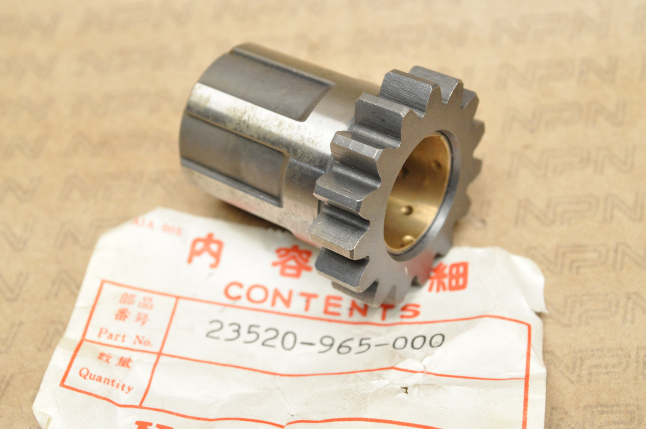 NOS Honda 1983 ATC200 X Transmission Main Shaft Starter Gear 23520-965 ...