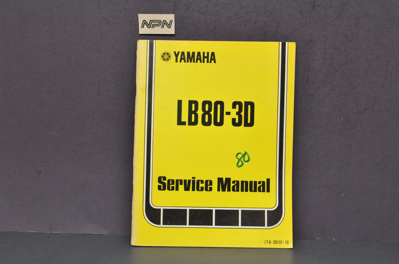 Vintage 1977 Yamaha LB80 3D Shop Service Manual - NOS Parts NOW