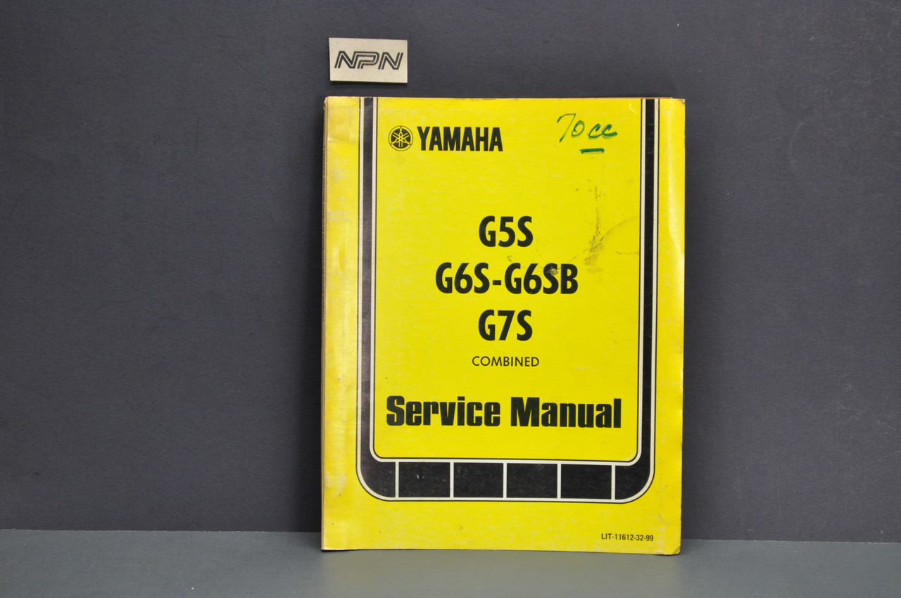 Vintage 1969 Yamaha G5S 1970 G6S 1971 G6S B 1972 G7S Shop Service ...