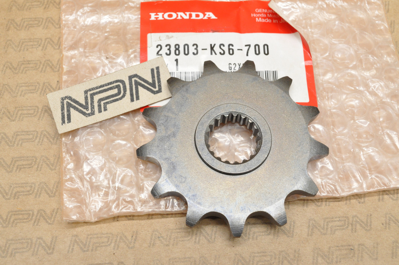 NOS Honda 1987-2003 CR125 R Drive Sprocket 13T 23803-KS6-700 - NOS ...