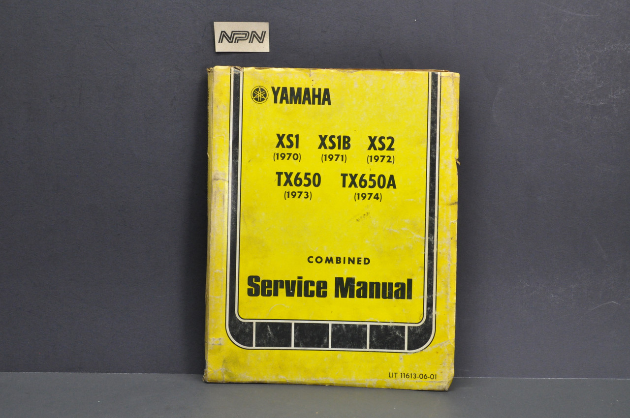 Vtg 1970 Yamaha YS1 1971 XS1 B 1972 XS2 1973 TX650 1974 TX650 A Service Manual - NOS Parts NOW