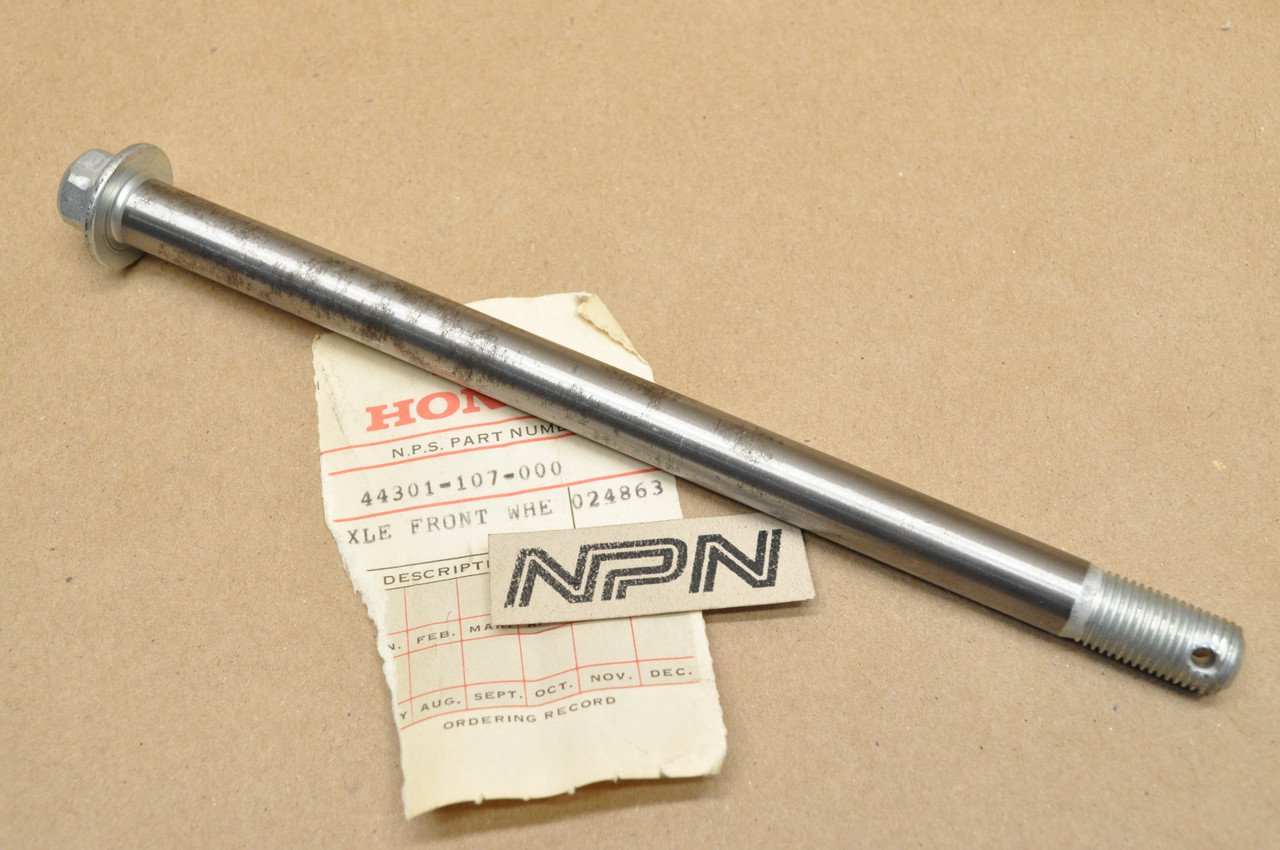 NOS Honda CB100 CL90 CT90 MR50 S90 SL70 ST90 XL75 XR75 Front Axle 44301 ...