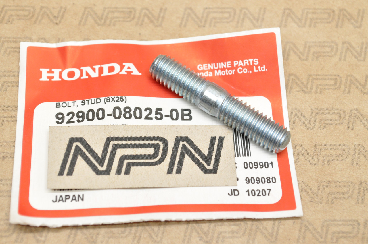 NOS Honda TRX250 TRX300 TRX350 XR600 XR650 Stud Bolt 8x25 92900-08025 ...