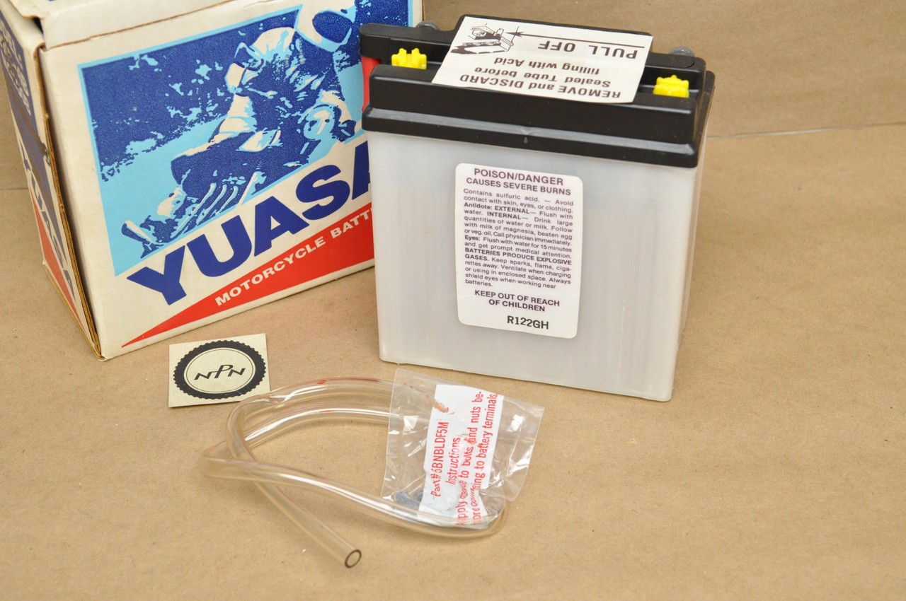 NOS Honda CL72 CL77 1970-72 SL175 Battery Yuasa 12N5-4B - NOS Parts NOW