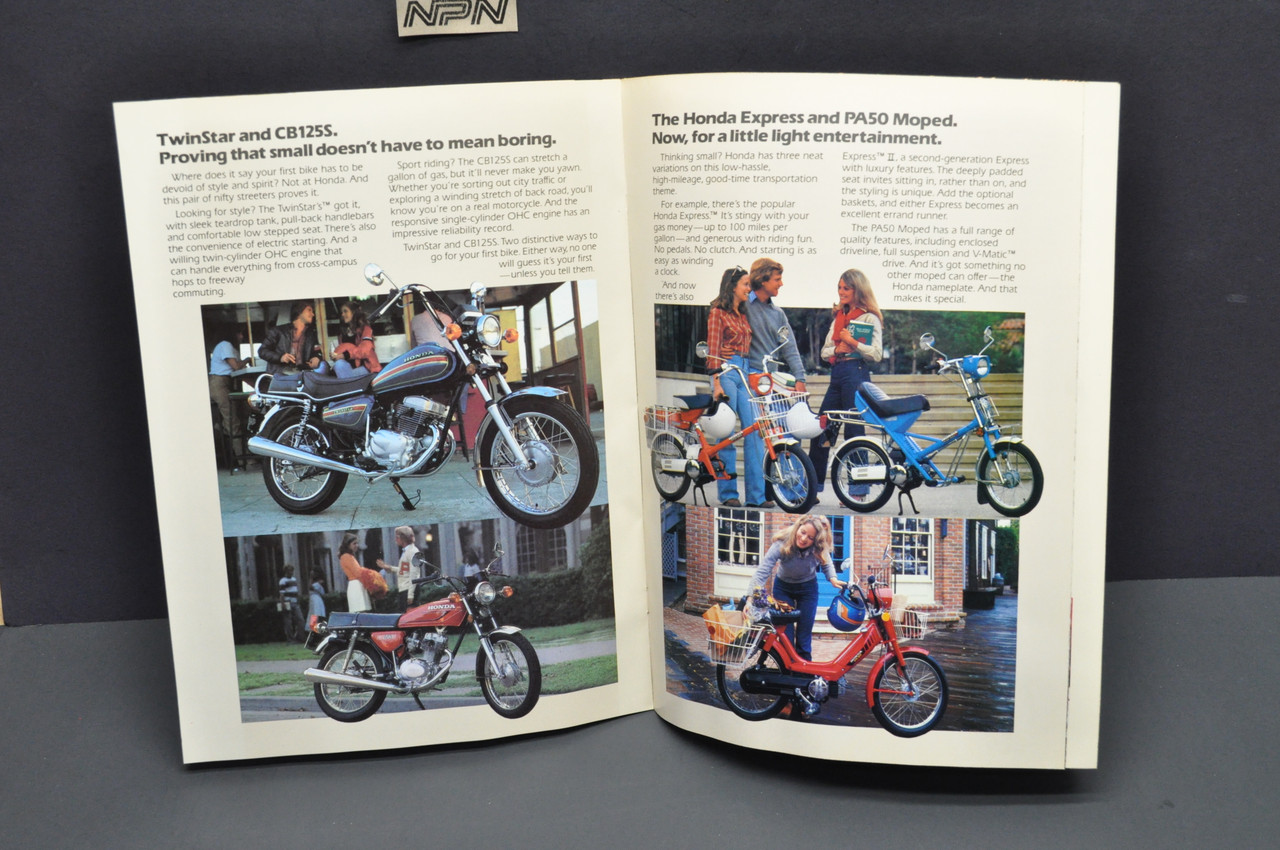 Vintage 1979 Honda Full Line Motorcycle Magazine Sales Brochure - NOS ...