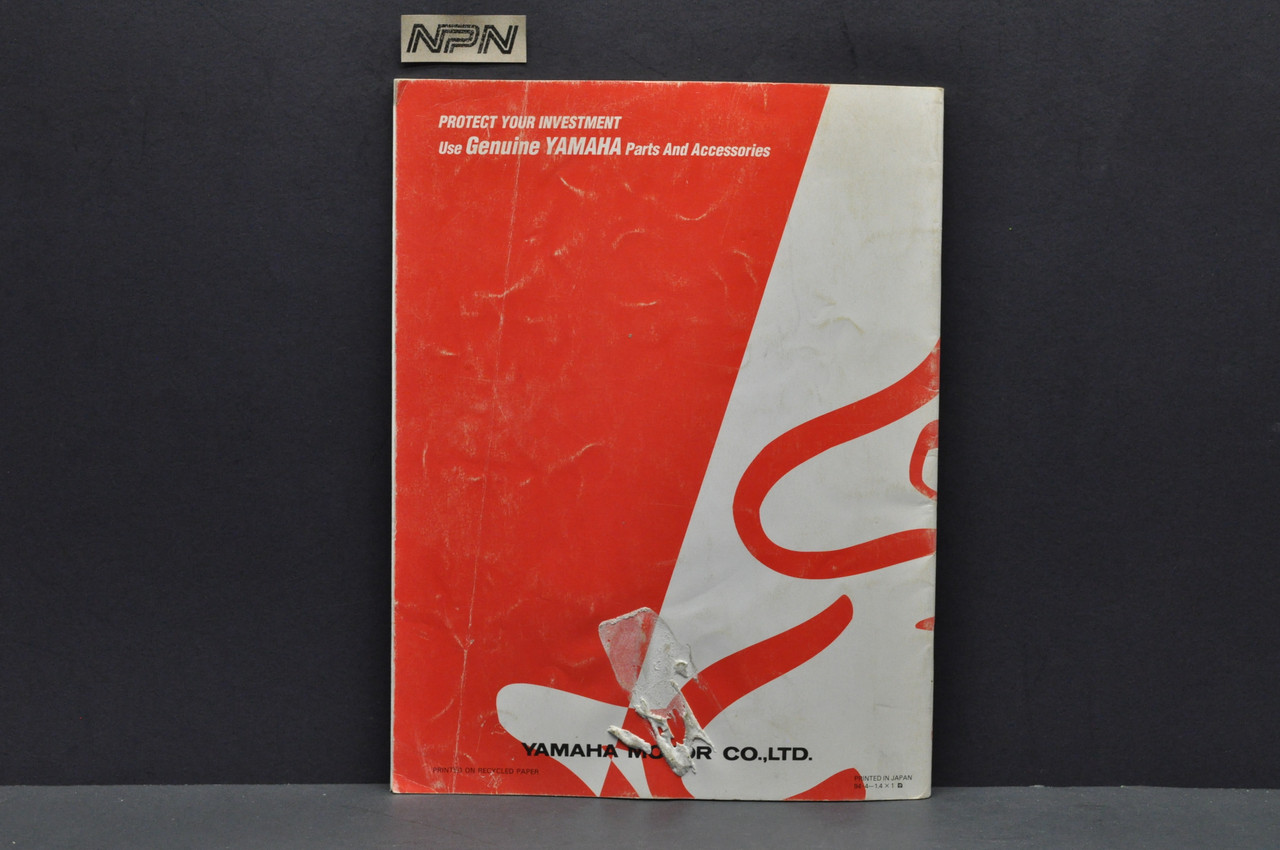 Vintage 1995 Yamaha PW80 G Y Zinger Owners Shop Service Manual - NOS ...