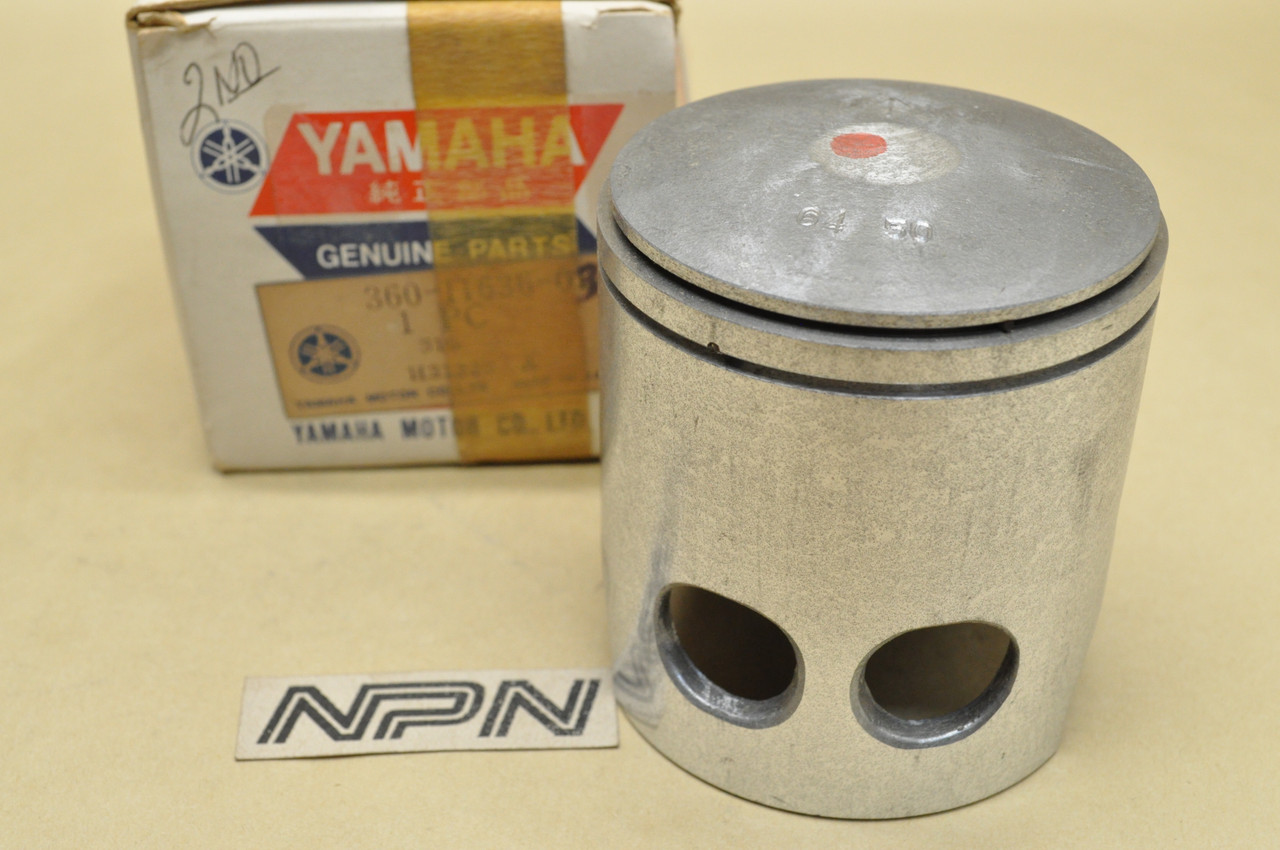 NOS Yamaha 1973-75 RD350 .50 Oversize Piston 64.50 mm 360-11636-01 ...