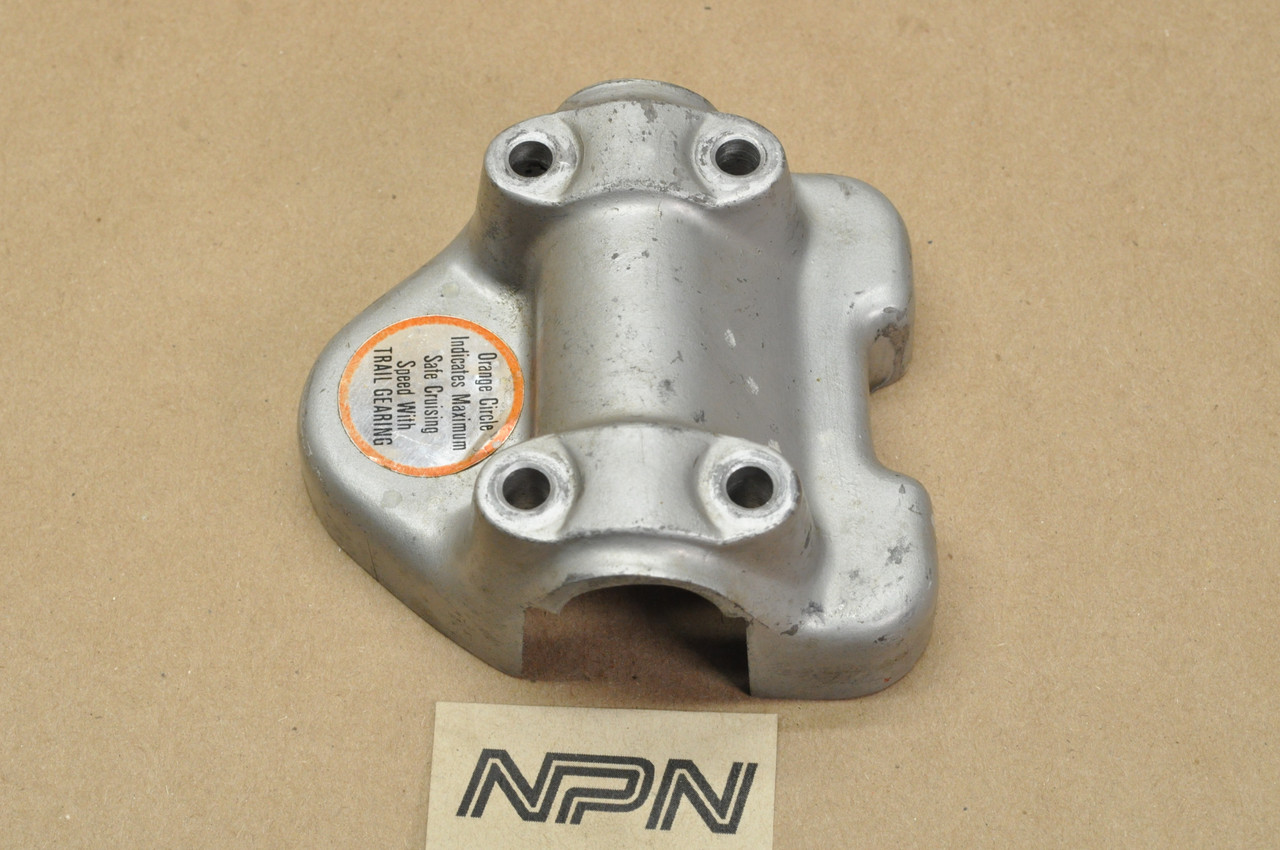 Vtg Used OEM Honda CT200 CT90 Upper Handlebar Top Clamp & Decal 53131 ...