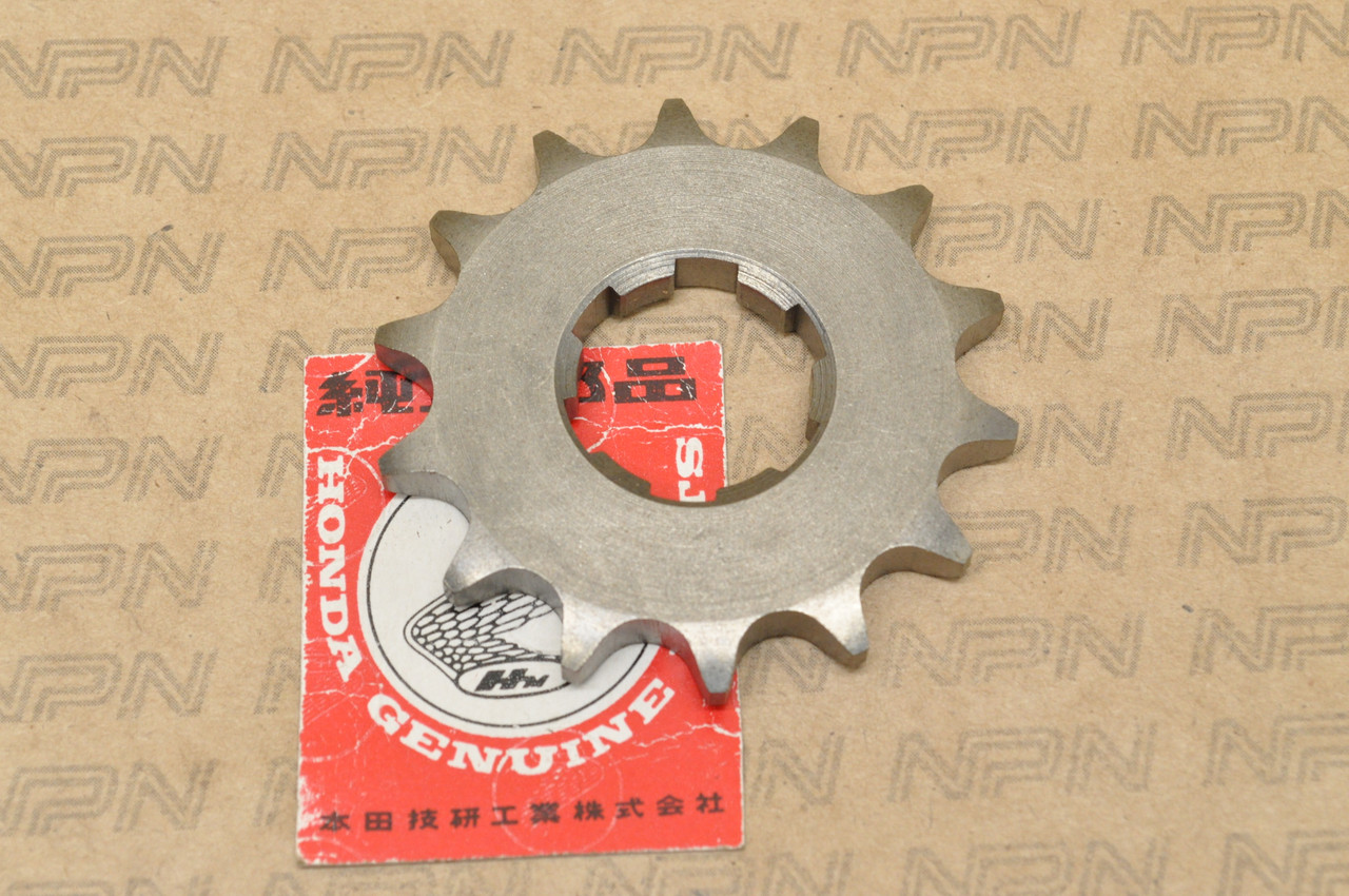NOS Honda 1975-76 TL250 Trials Front Drive Chain Sprocket 14T 23801-376 ...
