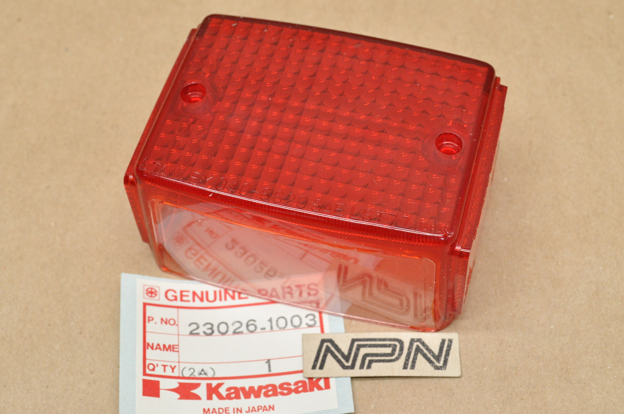 NOS Kawasaki AR80 KE100 KE175 KL250 KM100 KZ250 KZ305 Tail Light Lens ...