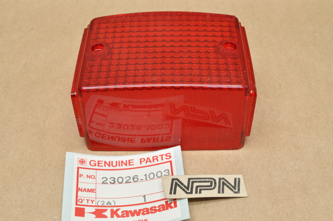 NOS Kawasaki AR80 KE100 KE175 KL250 KM100 KZ250 KZ305 Tail Light Lens ...