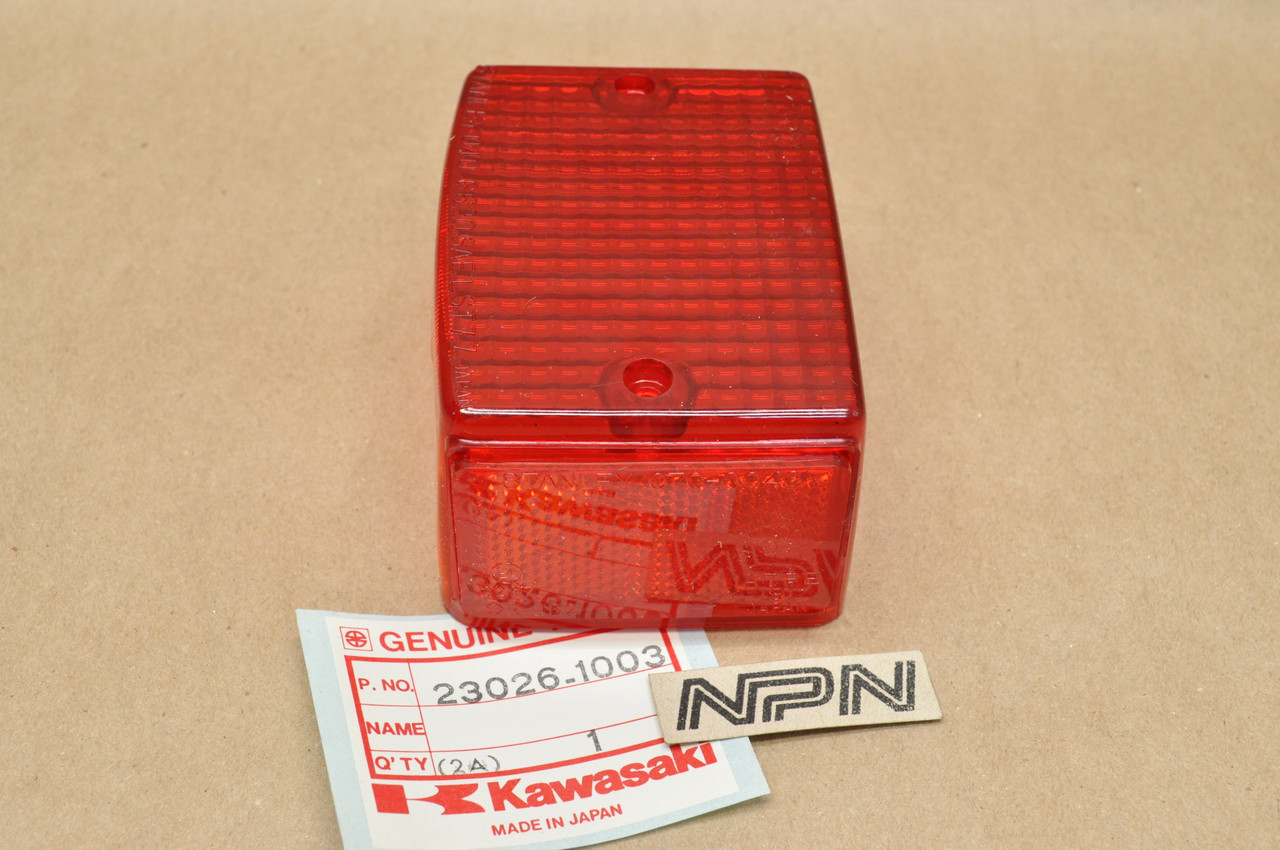 NOS Kawasaki AR80 KE100 KE175 KL250 KM100 KZ250 KZ305 Tail Light Lens ...