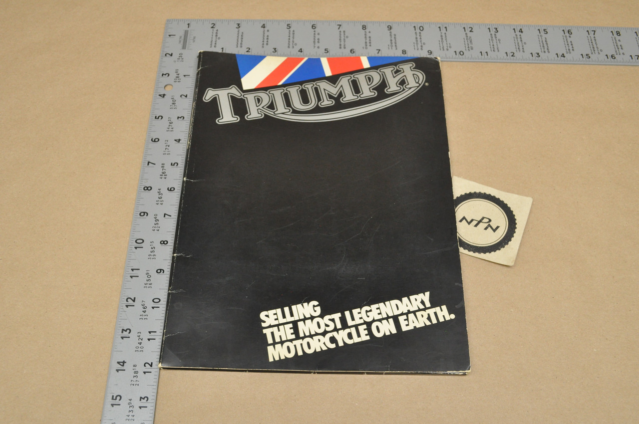 Vtg 1978 Triumph Bonneville Tiger Motorcycle Dealer Advertising Sales ...