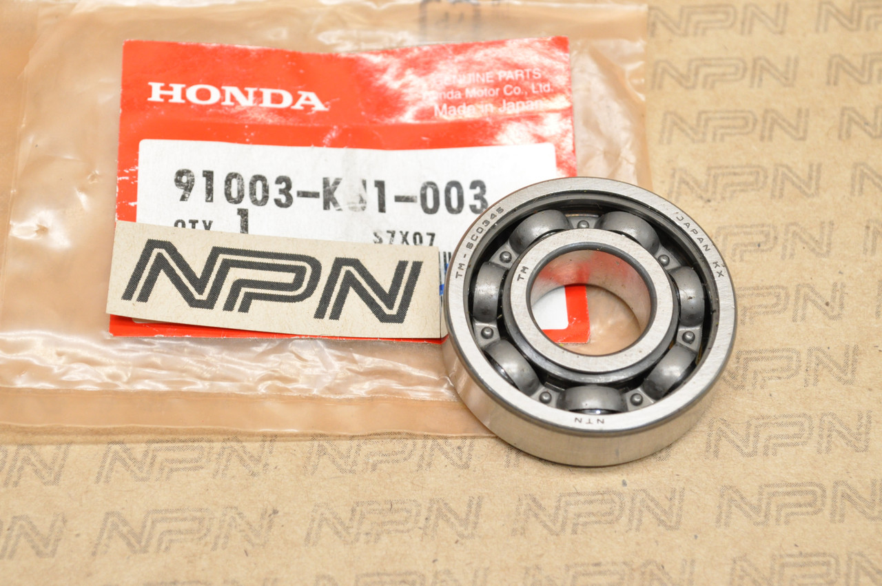 NOS Honda TRX450 XL350 R XR350 R Transmission Radial Ball Bearing 91003 ...