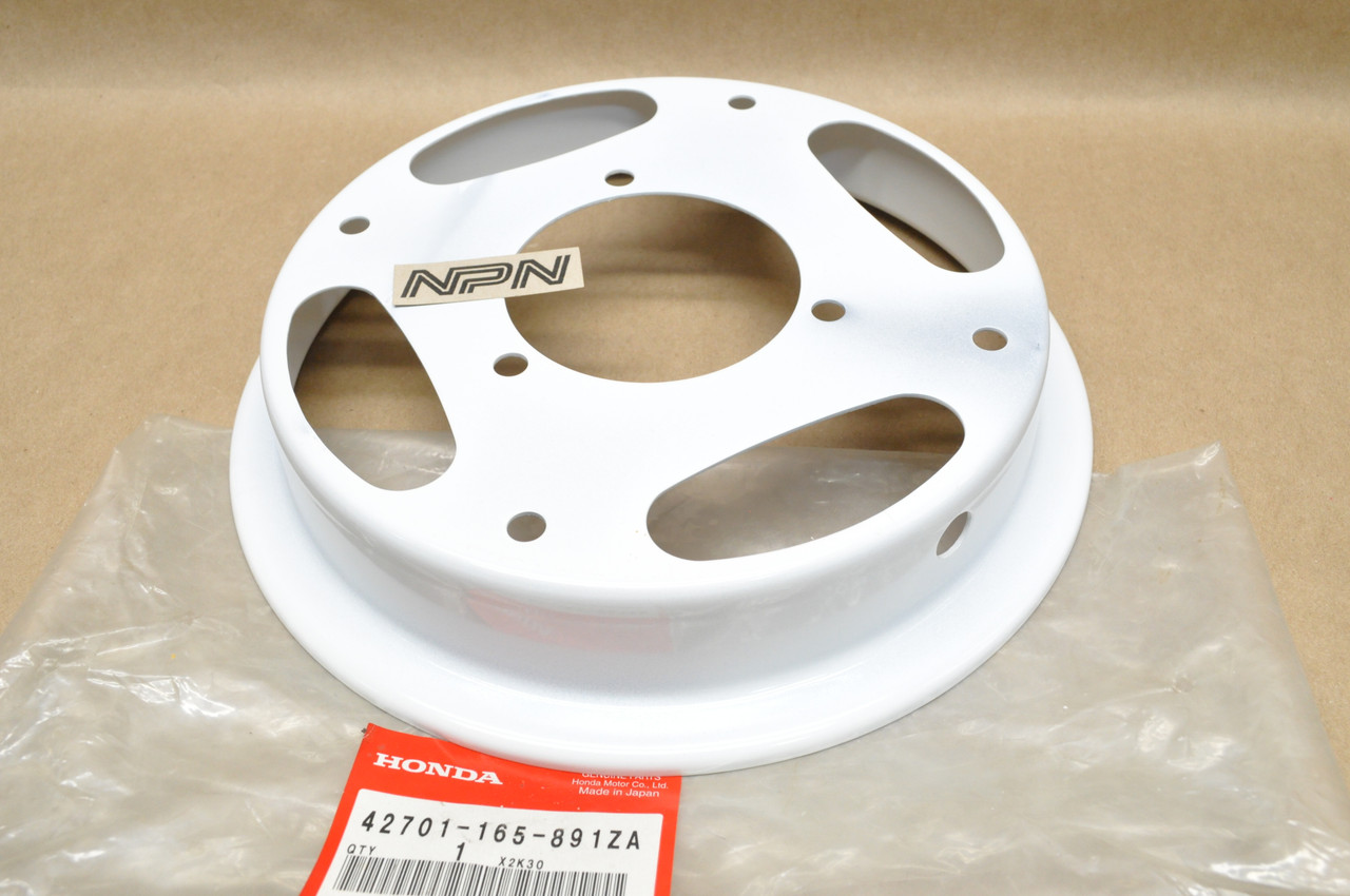 NOS Honda 1988-99 Z50 R Shasta White Right Inner Wheel Rim Half 42701 ...