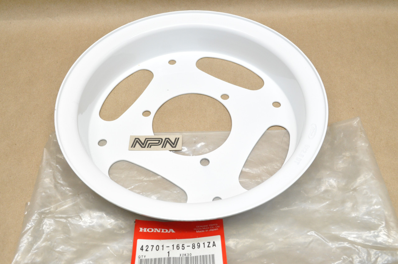NOS Honda 1988-99 Z50 R Shasta White Right Inner Wheel Rim Half 42701 ...