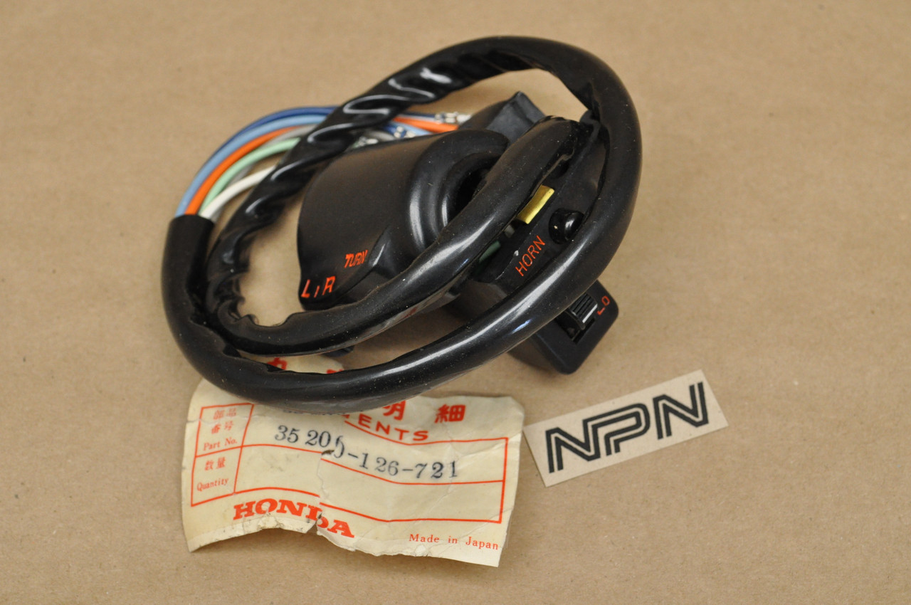 NOS Honda 1979 CT70 CT90 Left Handlebar Turn Signal Horn Switch 35200 ...