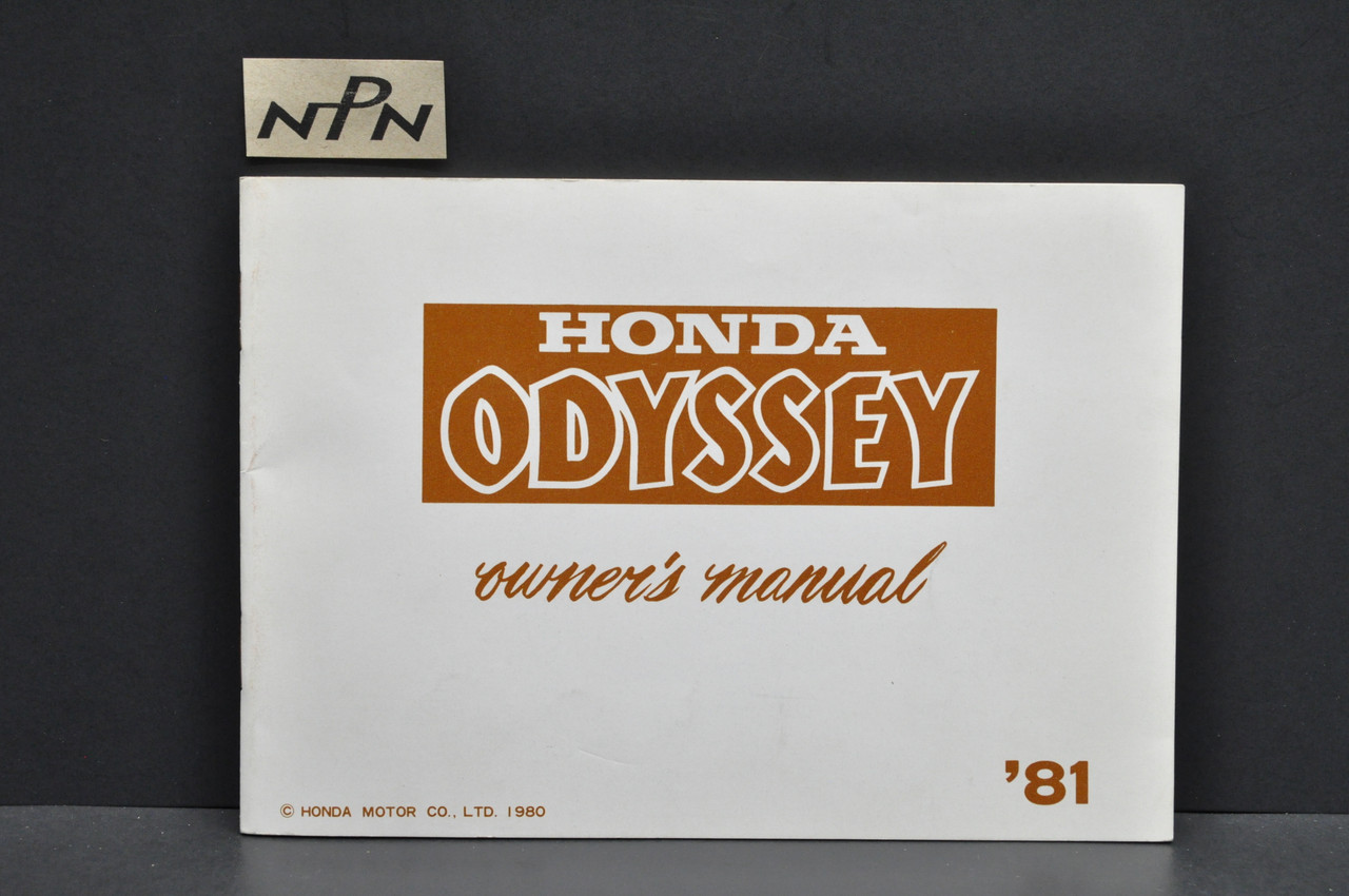 Vintage NOS 1981 Honda FL250 Odyssey Owners Manual - NOS Parts NOW