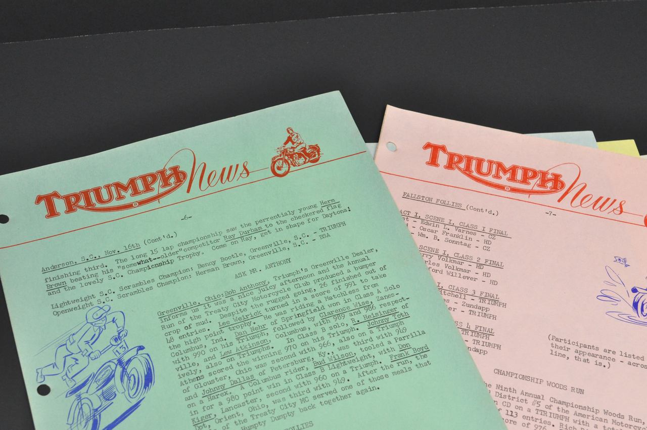 Vintage Triumph News Dec. 18 1958 Motorcycle Dealer Newsletter Service ...