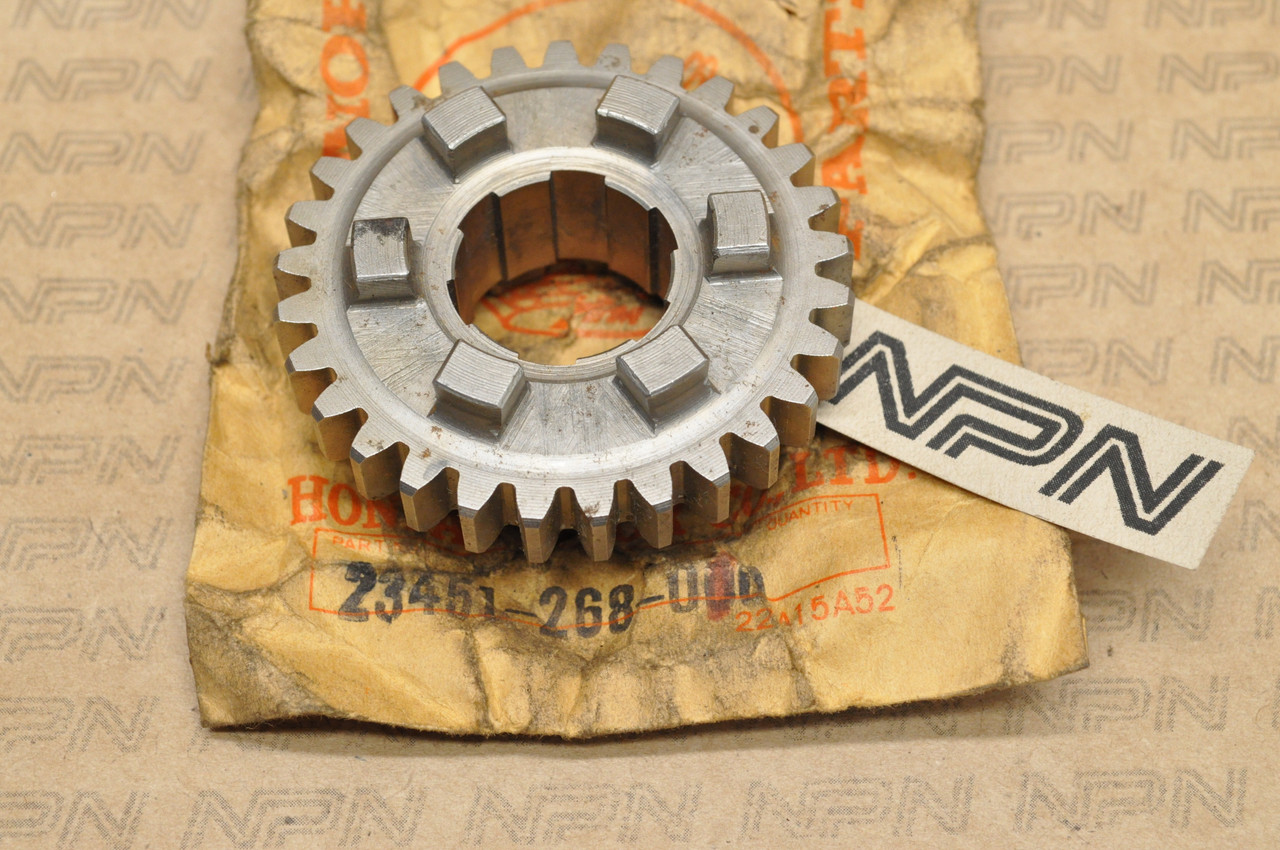 NOS Honda CB72 CL72 Transmission Counter Shaft 3rd Third Gear 29T 23451 ...