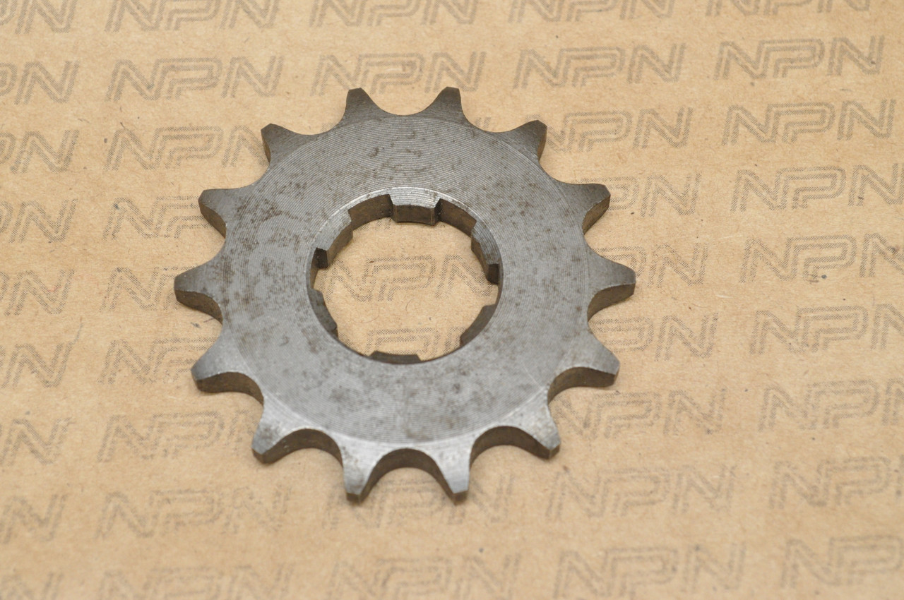 NOS Honda 1975-76 TL250 Steel Front Drive Chain Sprocket 14T 23801-376 ...