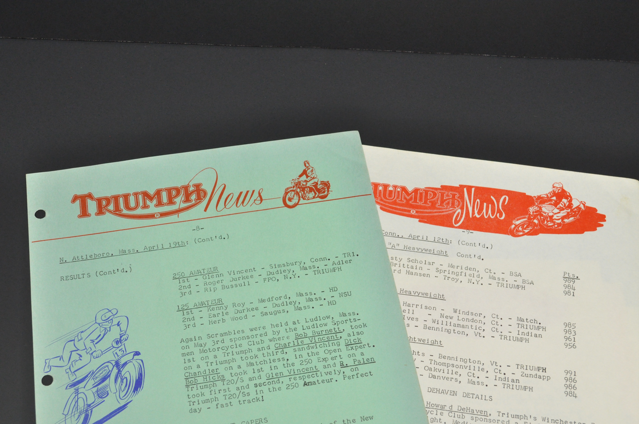 Vintage Triumph News May 15 1959 Motorcycle Dealer Newsletter Service ...
