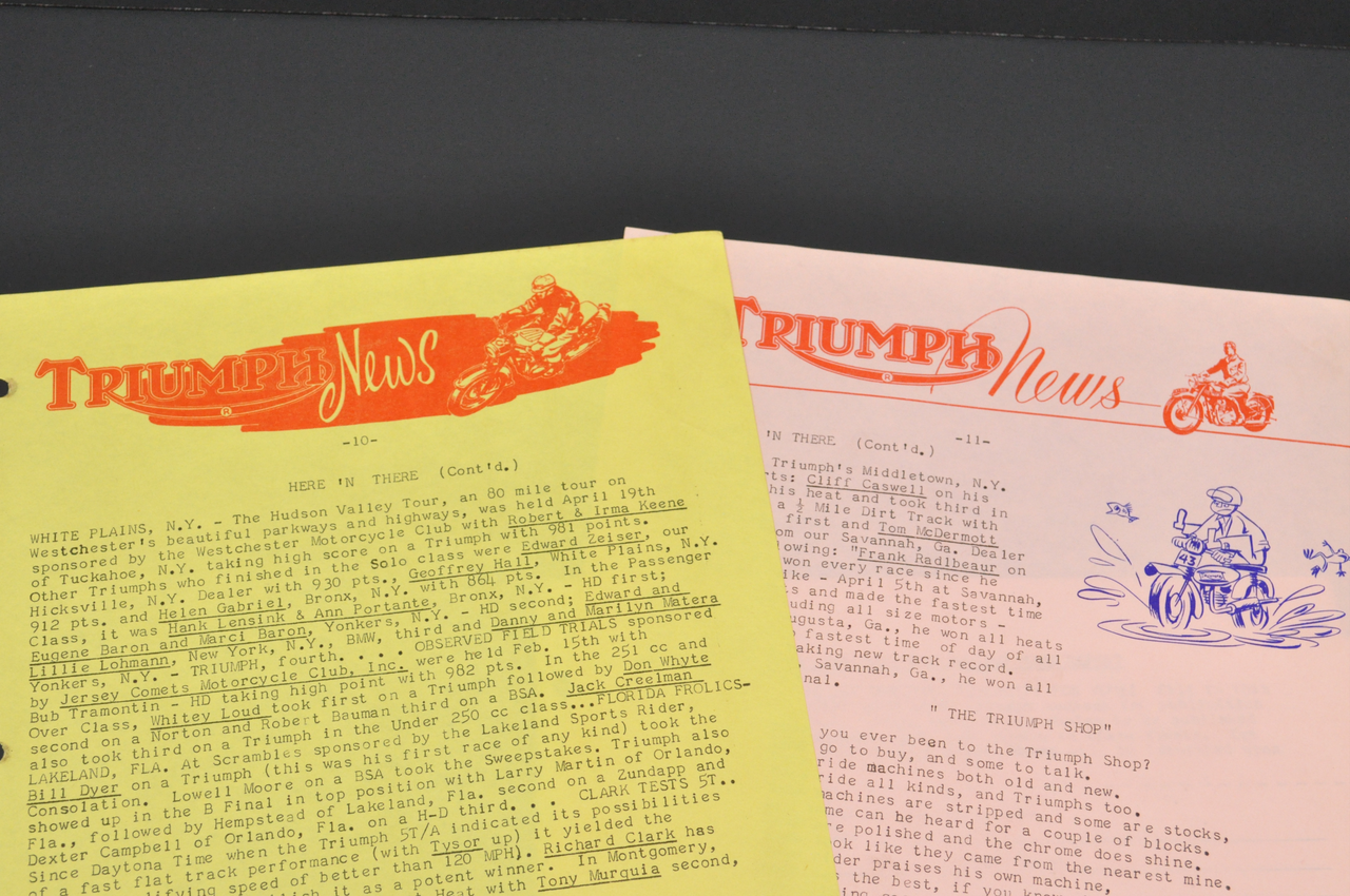 Vintage Triumph News May 15 1959 Motorcycle Dealer Newsletter Service ...