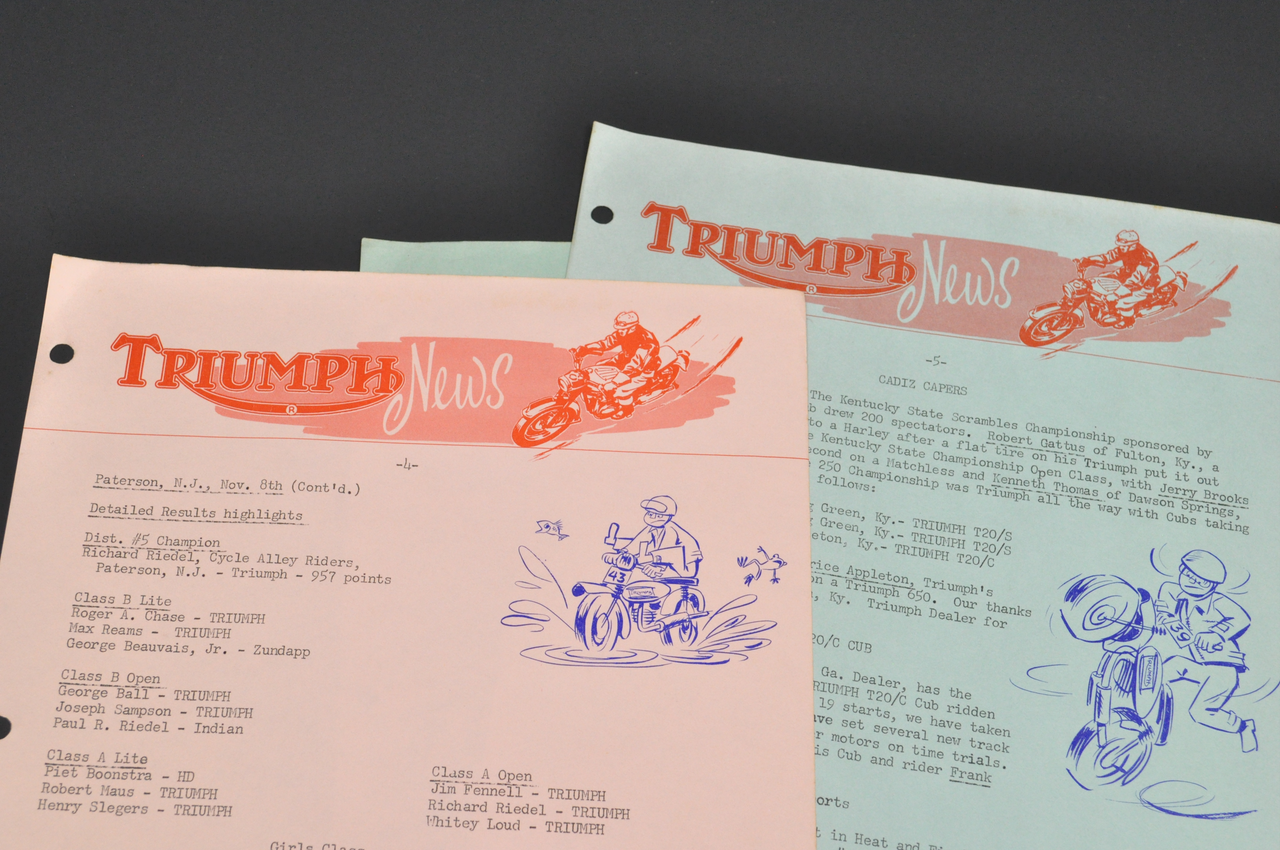 Vintage Triumph News Dec. 18 1959 Motorcycle Dealer Newsletter Service ...
