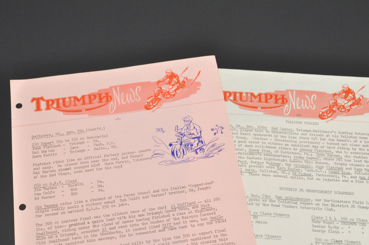 Vintage Triumph News Dec. 18 1959 Motorcycle Dealer Newsletter Service ...