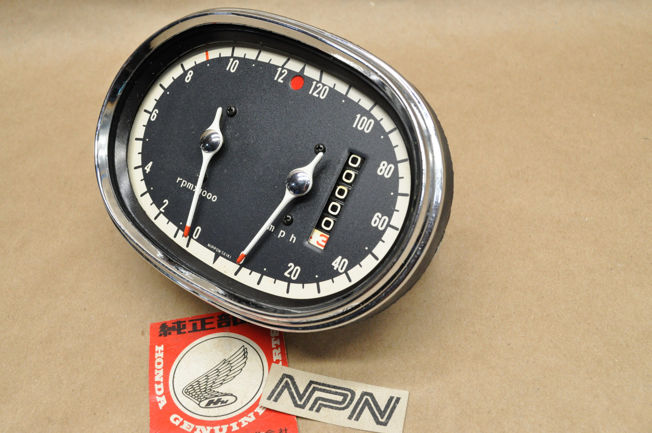 NOS Honda CB72 CB77 Speedometer MPH Tachometer RPM *AS IS* 37200-268 ...