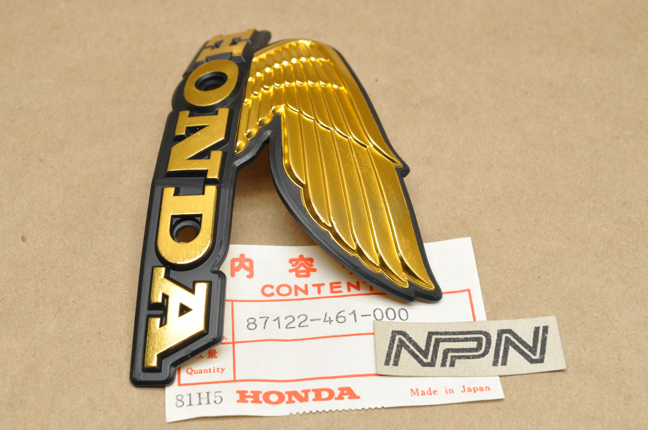 NOS Honda 1980-82 CB750 C CB900 C Left Fuel Gas Tank Badge Emblem 87122 ...