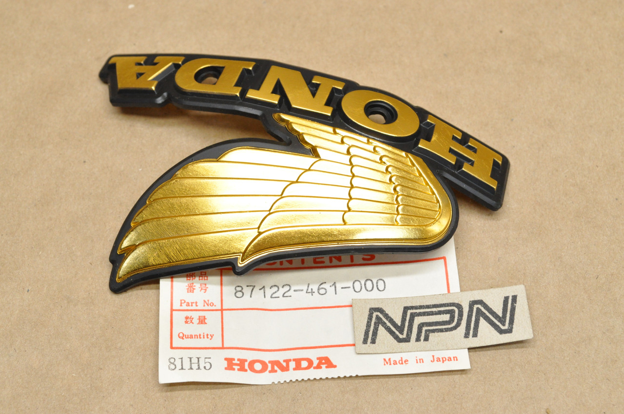 NOS Honda 1980-82 CB750 C CB900 C Left Fuel Gas Tank Badge Emblem 87122 ...
