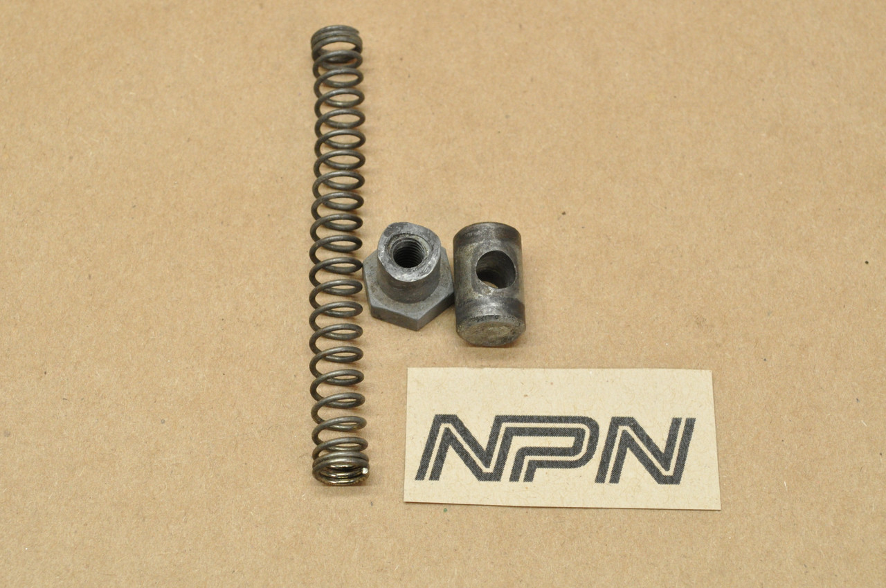 Vtg Used OEM Honda XR75 Brake Cable Adjusting Nut , Joint & Spring ...