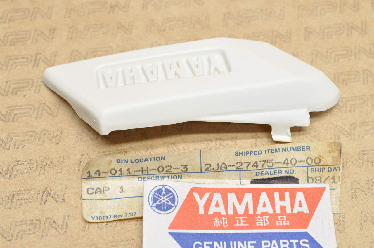 NOS Yamaha 1988-91 CG50 Jog White Foot Rest Board Left Side Cap 2JA ...