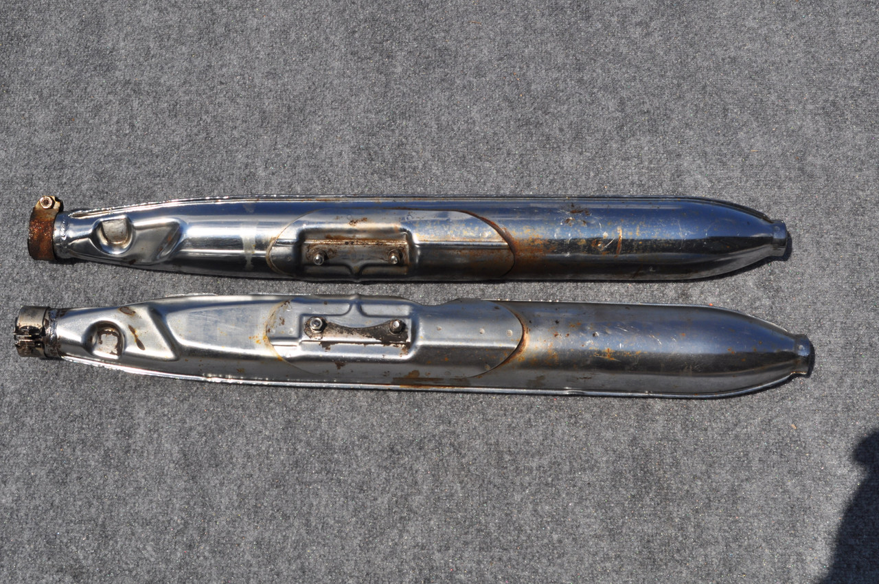 Vtg Used OEM Honda CB450 K1-K2 Right & Left Exhaust Muffler 18353-283 ...