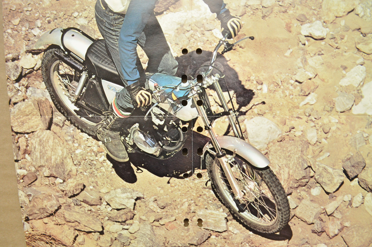 Vintage 1973 Honda TL125 Trials 125 K1 Dealer Sales Spec Brochure Mini ...