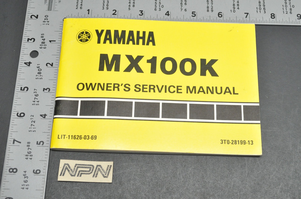 Vintage NOS 1982 Yamaha MX100 K Owners Manual - NOS Parts NOW