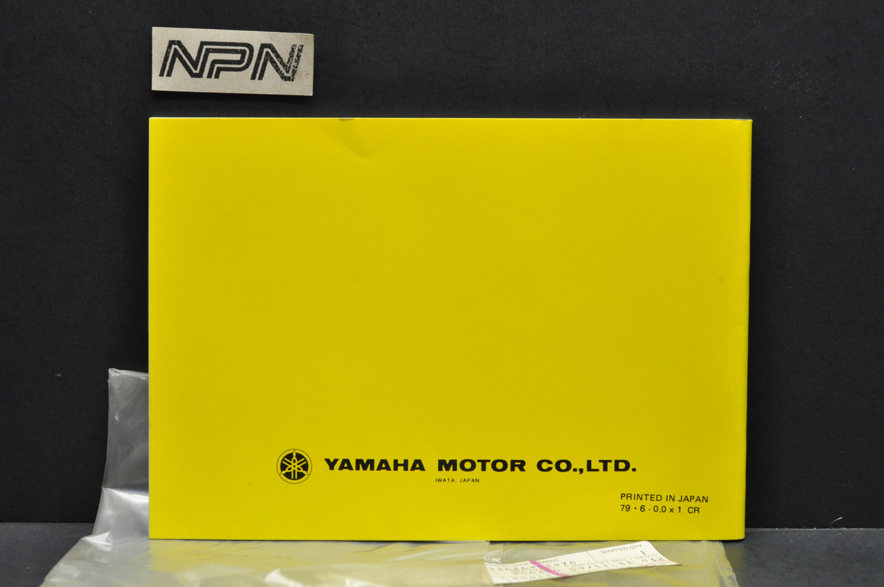 Vintage NOS 1980 Yamaha MX100 G Owners Manual - NOS Parts NOW