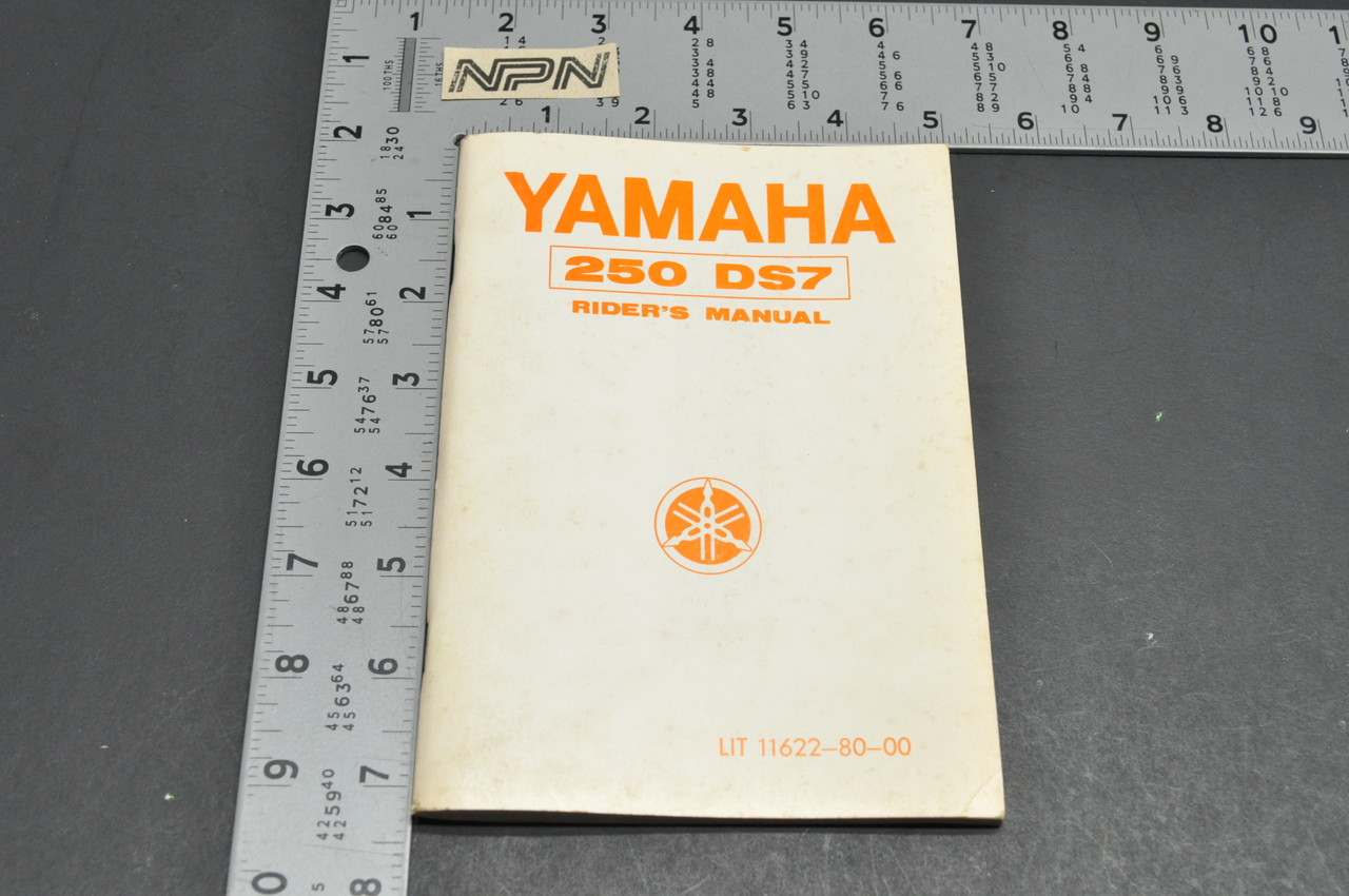 Vintage NOS 1972 Yamaha DS7 250 Enduro Motorcycle Riders Owners Manual - NOS Parts NOW