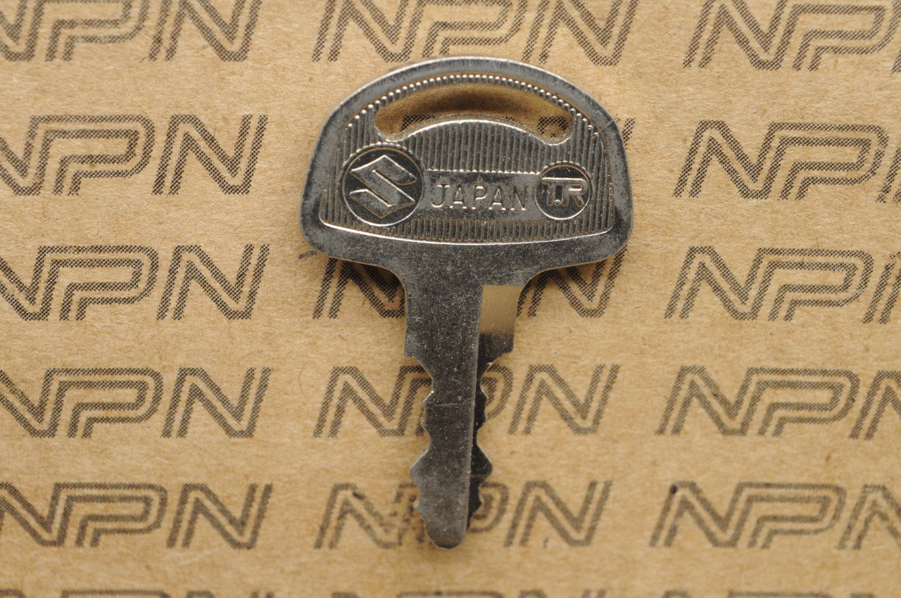 NOS Suzuki Motorcycle Ignition Lock Double Groove Key # 131 - NOS Parts NOW
