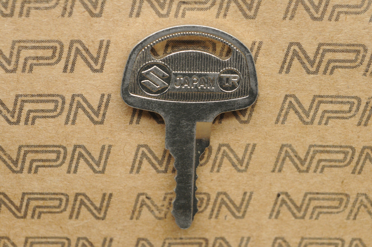 NOS Suzuki Motorcycle Ignition Lock Double Groove Key # 142 - NOS Parts NOW