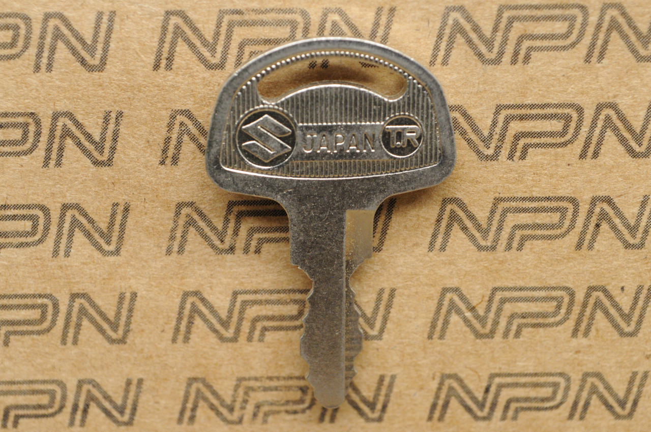NOS Suzuki Motorcycle Ignition Lock Double Groove Key # 114 - NOS Parts NOW