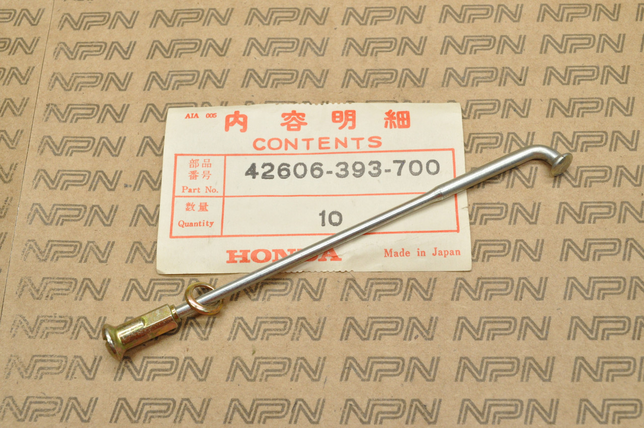 NOS Honda CB750 A GL1000 Gold Wing Wheel Spoke & Nipple Set 42606-393 ...