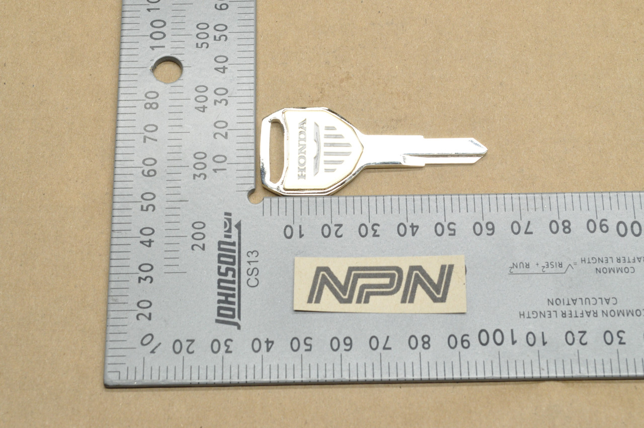 NEW OEM Honda VTX1300 VTX1800 Type 2 Key Blank 35122-MCH-810 - NOS ...