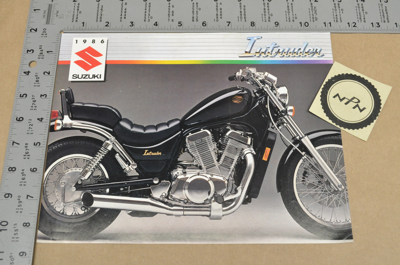 Vintage NOS 1986 Suzuki VS700 GL Intruder Brochure Motorcycle Dealer ...