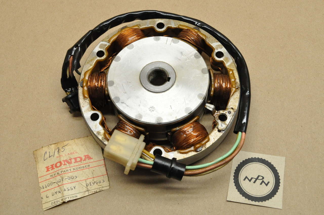 NOS Honda CL175 K3-K7 SL175 K0-K1 Magneto Stator Rotor Alternator ...