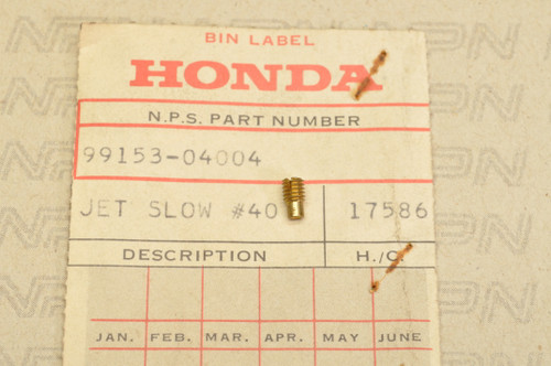 NOS Honda Z50 K0-K2 Carburetor Slow Jet #38 99153-03804 - NOS Parts NOW