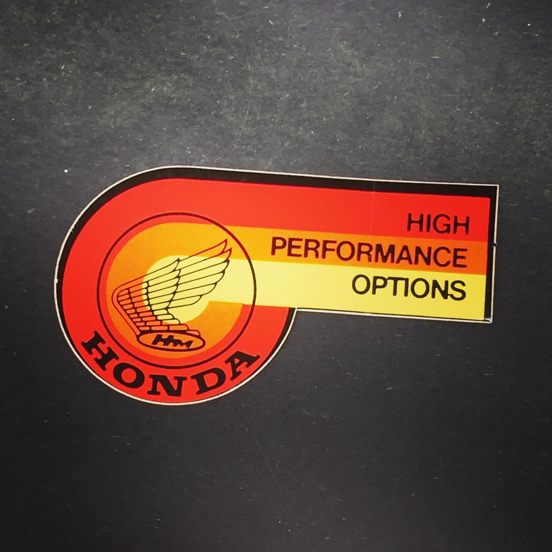 Late 70s Honda HPO High Performance Options Decal - NOS Parts NOW